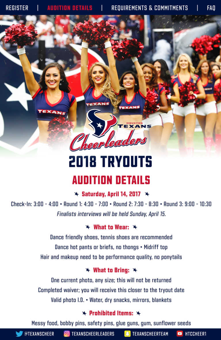 Houston Texans Cheerleaders Auditions – Ultimate Cheerleaders